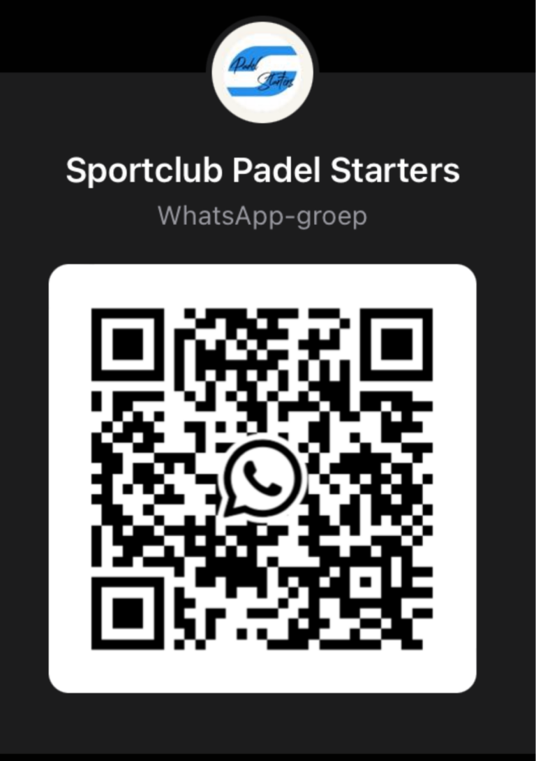 QR code groepsapp padel - Sportclub Houten
